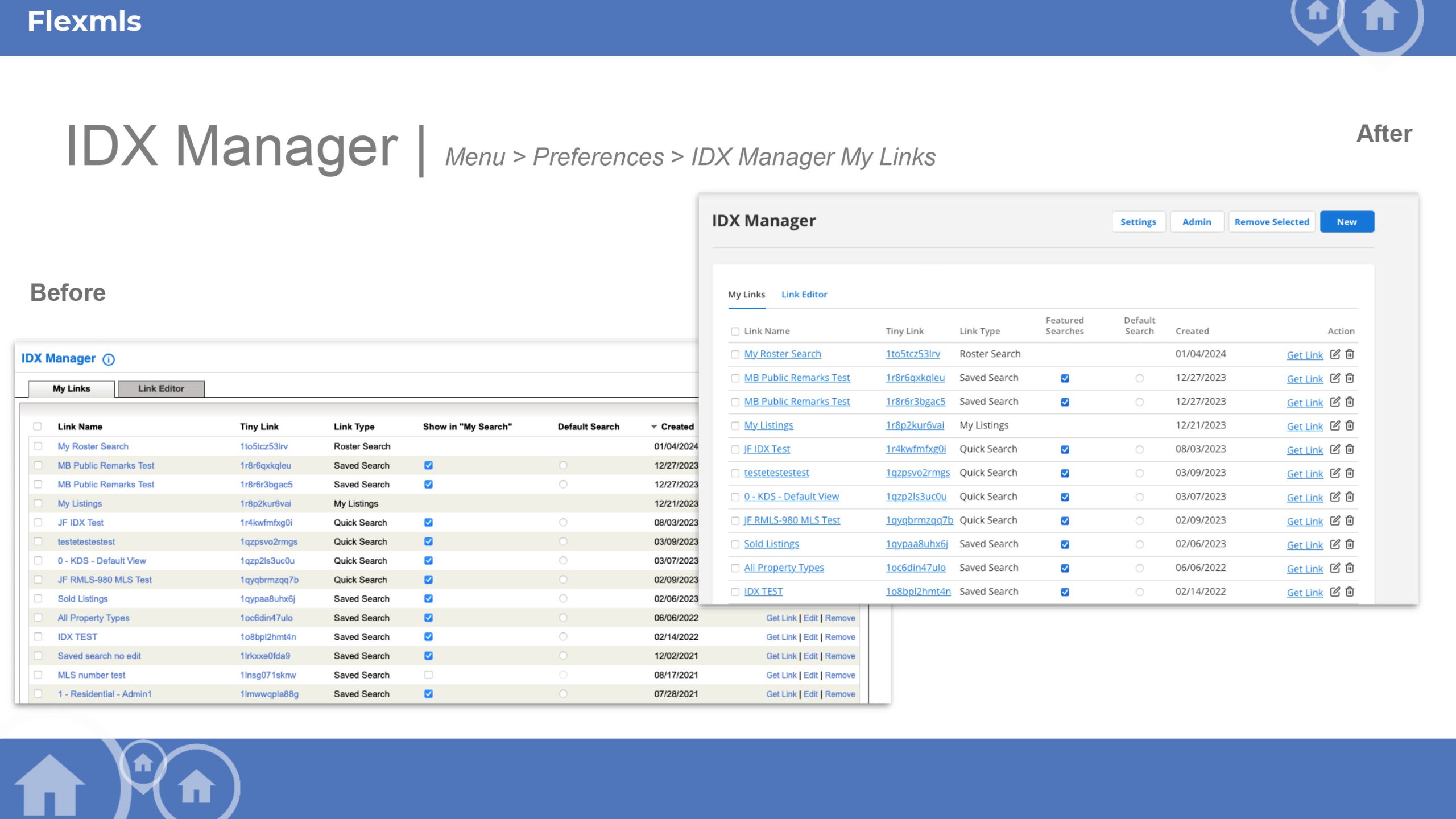 FLEXMLS Update - IDX Manager Interface Update - California Desert ...