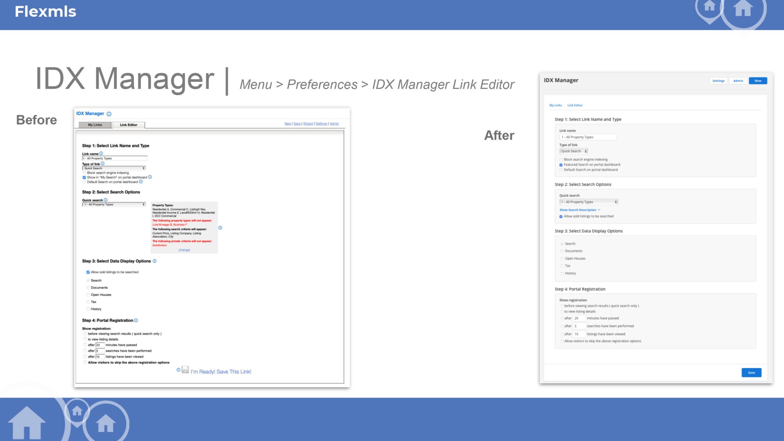 FLEXMLS Update - IDX Manager Interface Update - California Desert ...