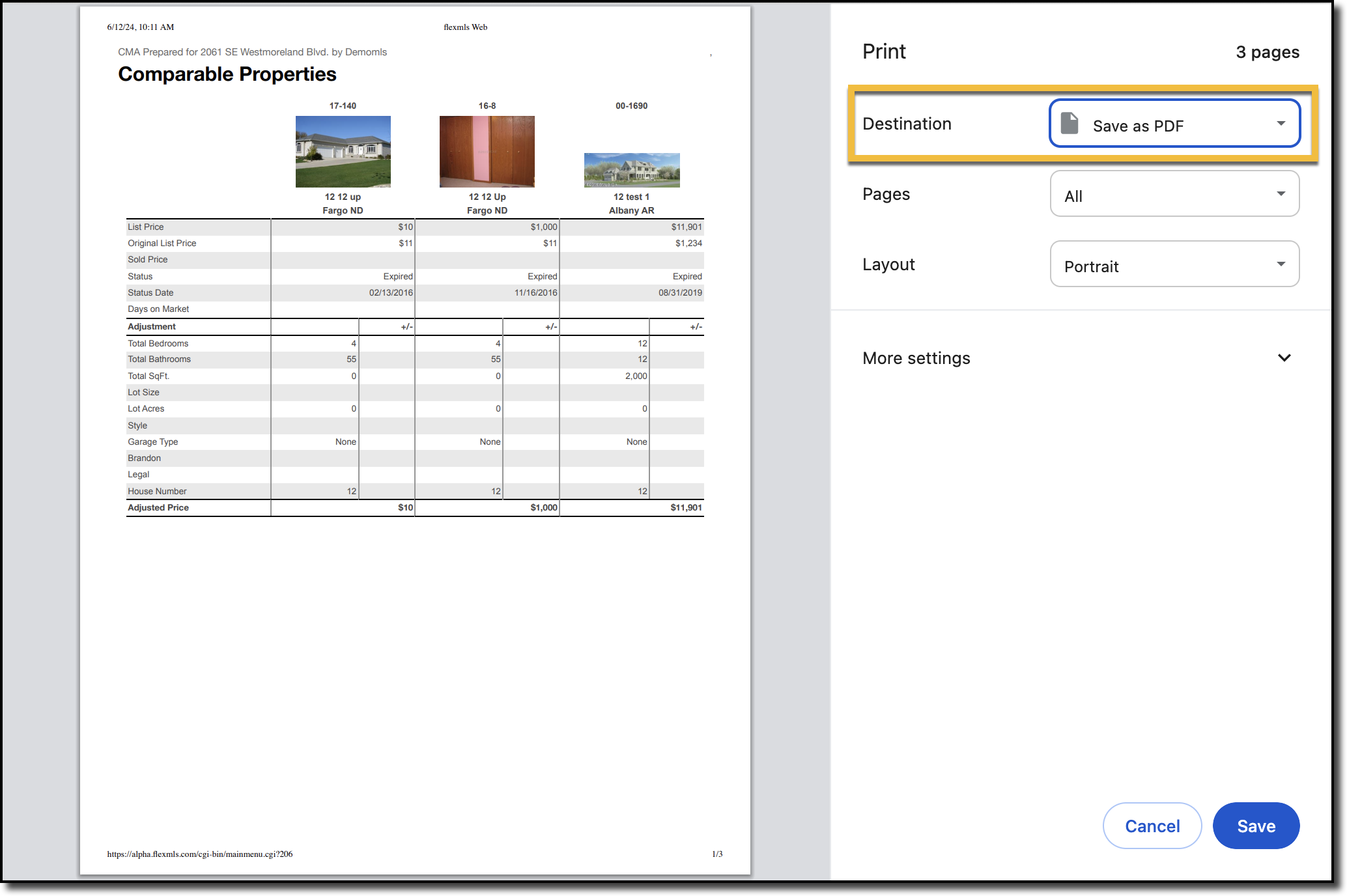 FLEXMLS Tips - Downloading/Saving a CMA as a PDF - California Desert Association of REALTORS®